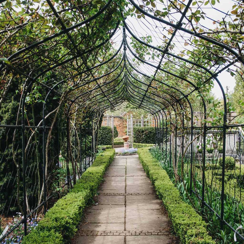 Gothic Pergola with Lattice I Metal Pergolas | – Agriframes UK